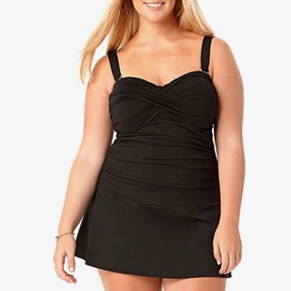 Anne Cole | Swim | Anne Cole Plus Size Live In Color Twist Front Swim ...